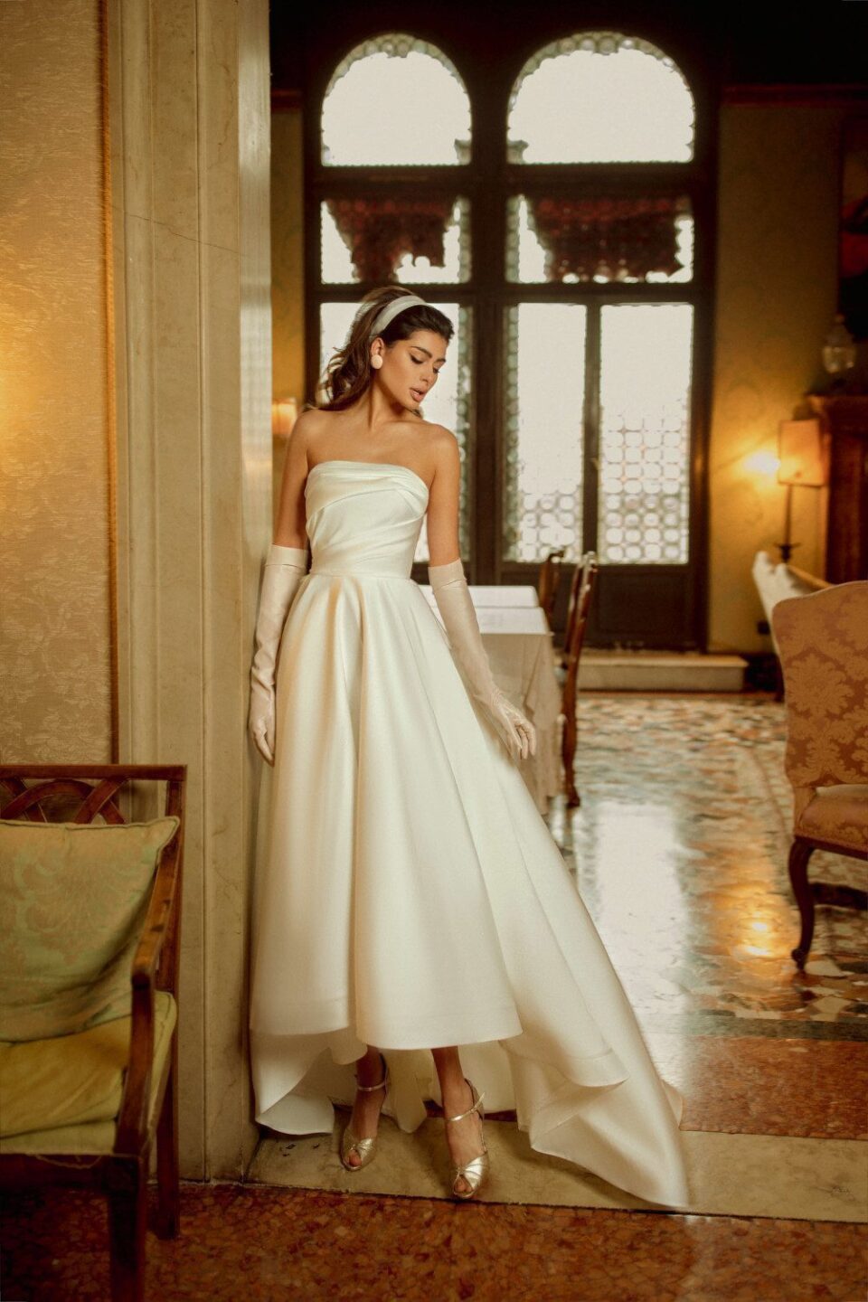 Fara Wedding Dress - Elegant White Styles at Dell'Amore